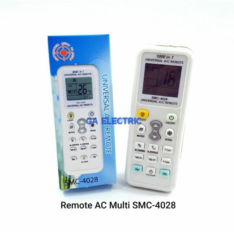 Jual REMOTE AC UNIVERSAL SMC-4028 | Shopee Indonesia