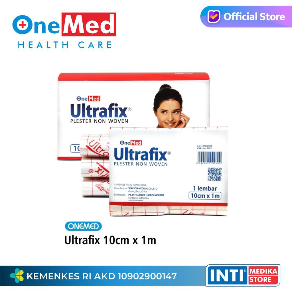 Jual ONEMED - Ultrafix | Plester Luka Non Woven P3K | First Aid ...