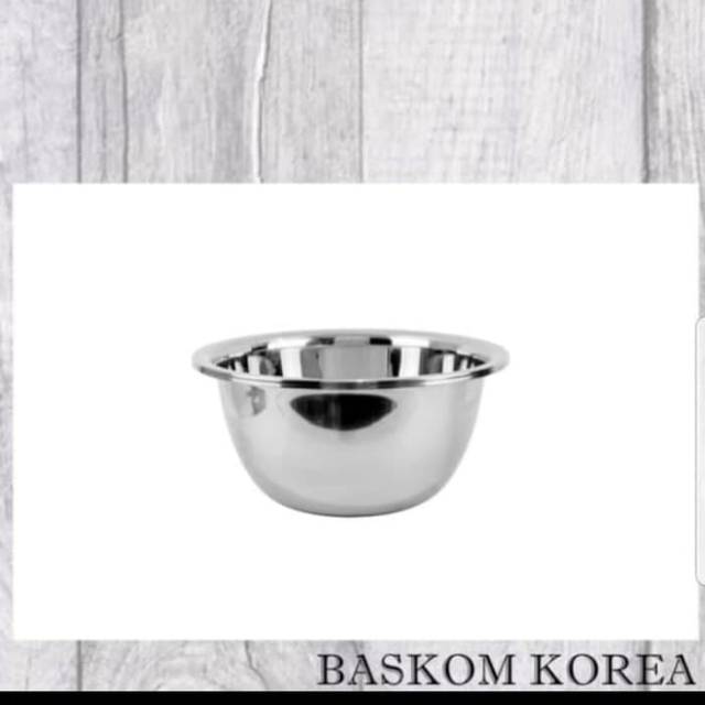 Jual Baskom Stainless Tebal / Baskom Korea 24cm / Mangkok / Maxing Bowl ...