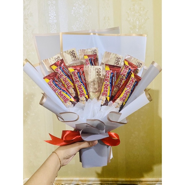 Jual buket uang bengbeng atau bouquet kosong hampers hadiah ultah ...