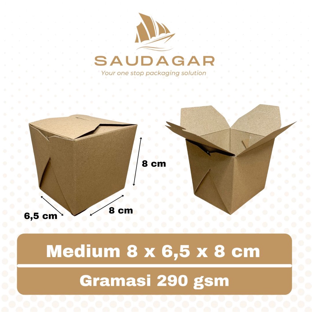 Jual Food pail / paper rice box / lunch box paper / kotak makan kertas ...