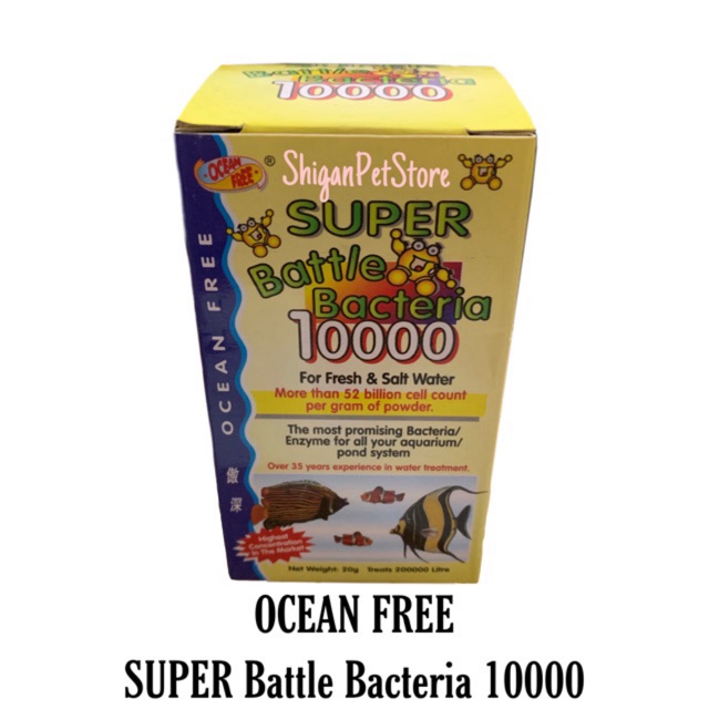 Jual OCEAN FREE Super Battle Bacteria 10000 20gr ( 20 g / gram ...