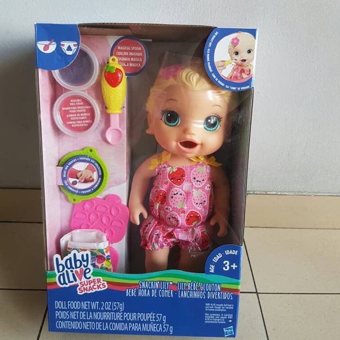 Jual Baby Alive Super Snacks Snackin' Lily Original Hasbro Wk91540 | Shopee Indonesia