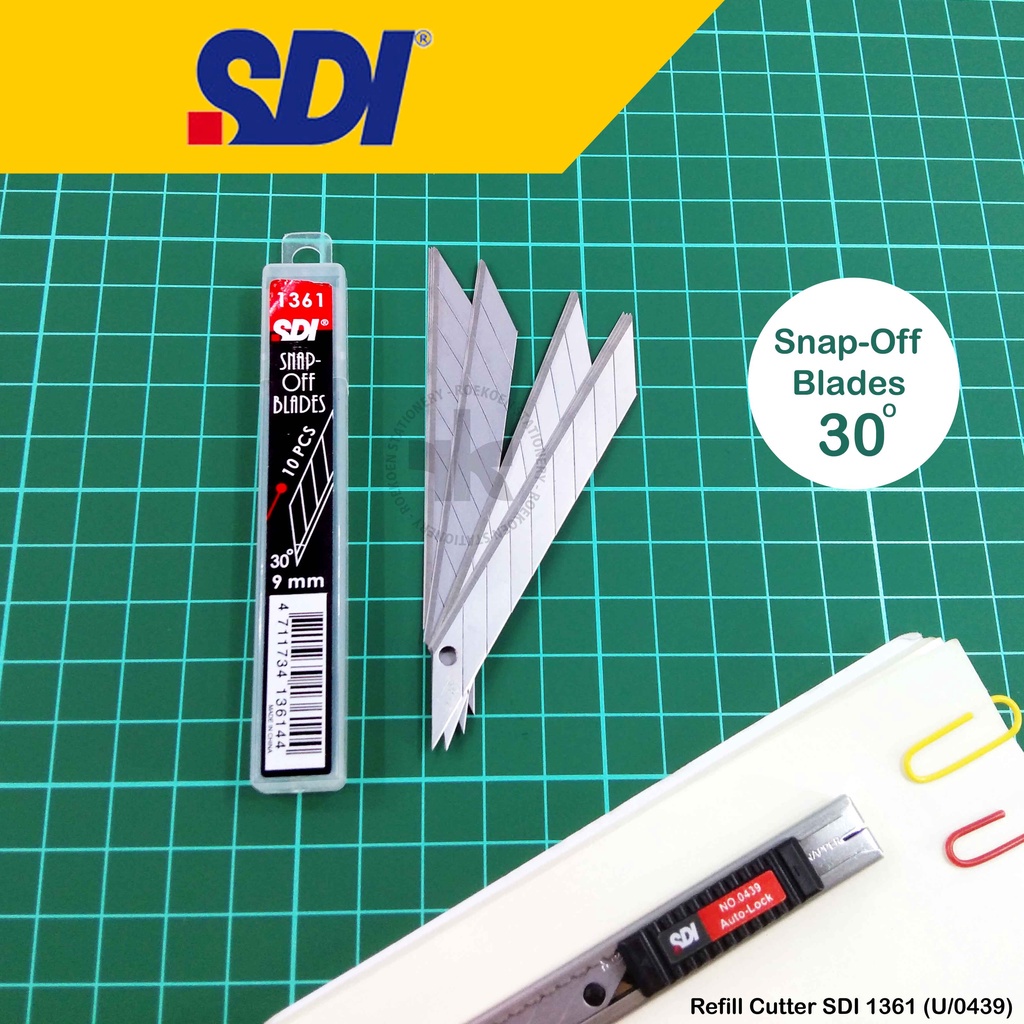 Jual SDI Refill Cutter Kecil 1361 Professional (9mm) | Shopee Indonesia
