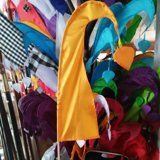 Jual Kualitas Terbaik] Umbul Umbul Bali Mini 35 Cm/Penjor Kain | Shopee ...