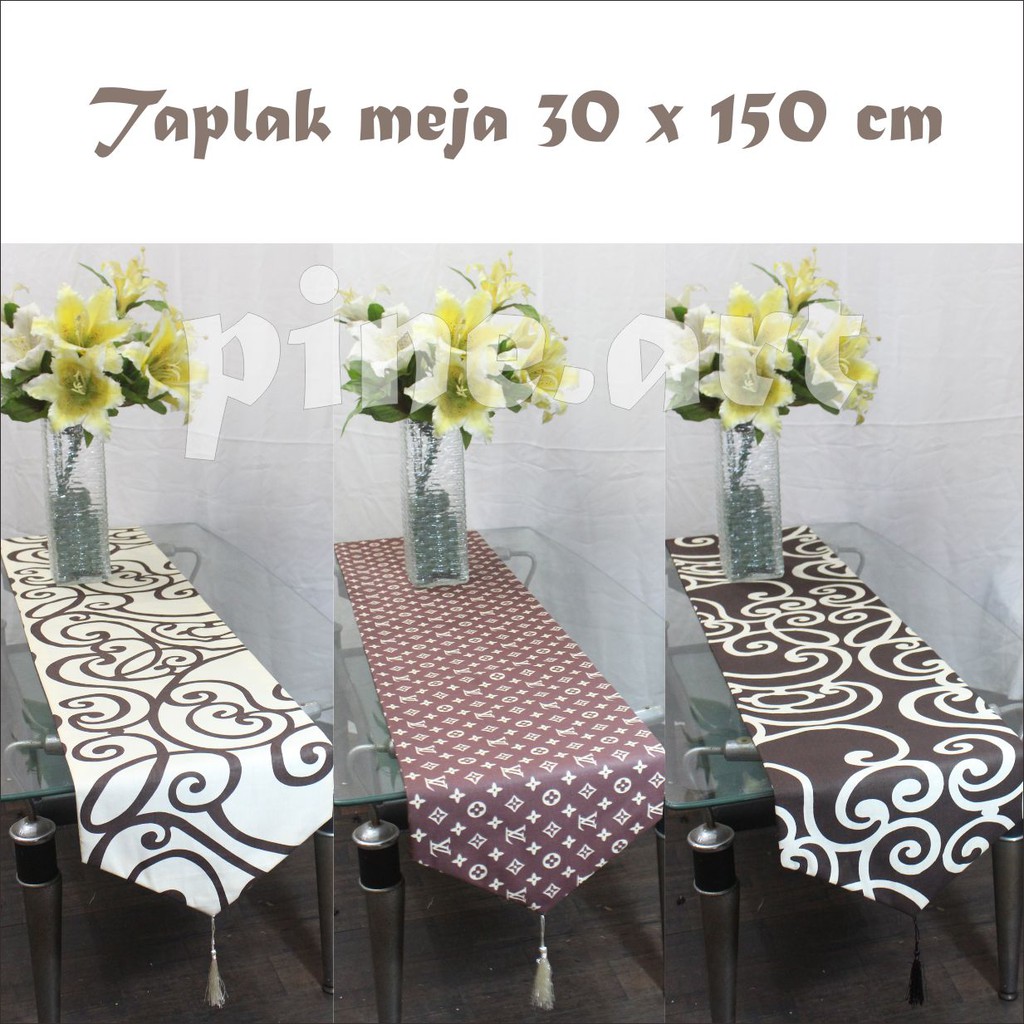 Jual Panjang sd. 2.5m. Taplak Meja tamu / meja makan 2 lapis. Motif dr ...