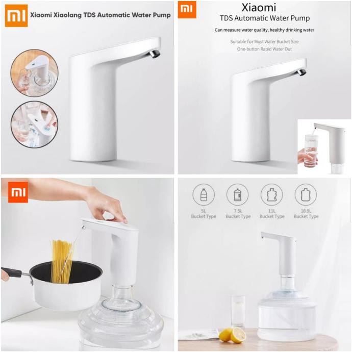 Jual Xiaomi TDS Automatic Water Pump dispenser - Pompa Galon Elektrik ...