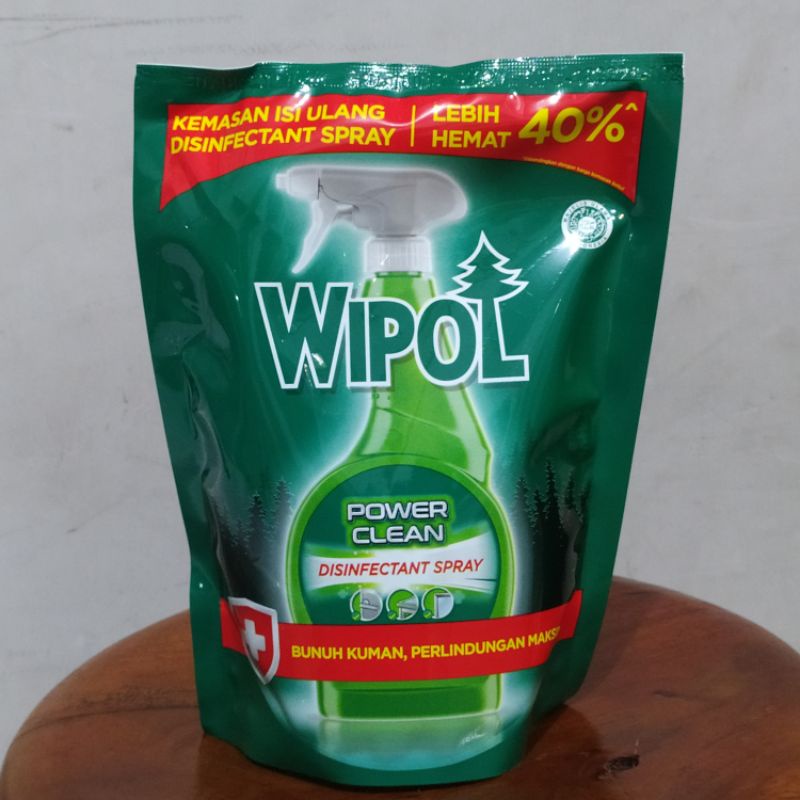 Jual Wipol Power Clean Disinfectant Spray 450 ml Refill | Shopee Indonesia