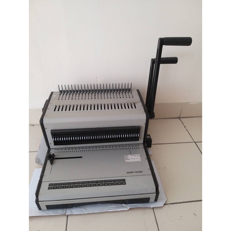 Jual Mesin Penjilid Plastik GEMET 602D FREE SPIRAL 3BOX (no full ...