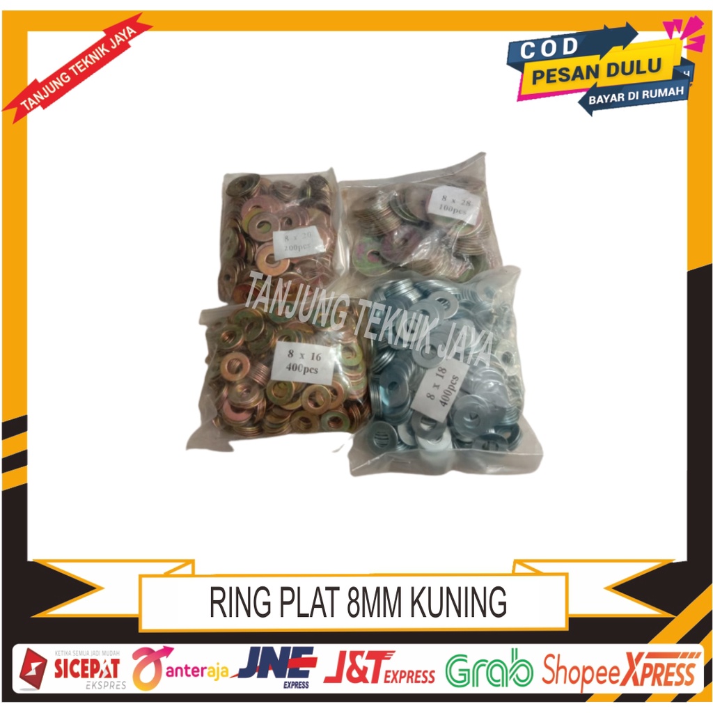 Jual RING PLAT M8 KUNINGAN murah | Shopee Indonesia