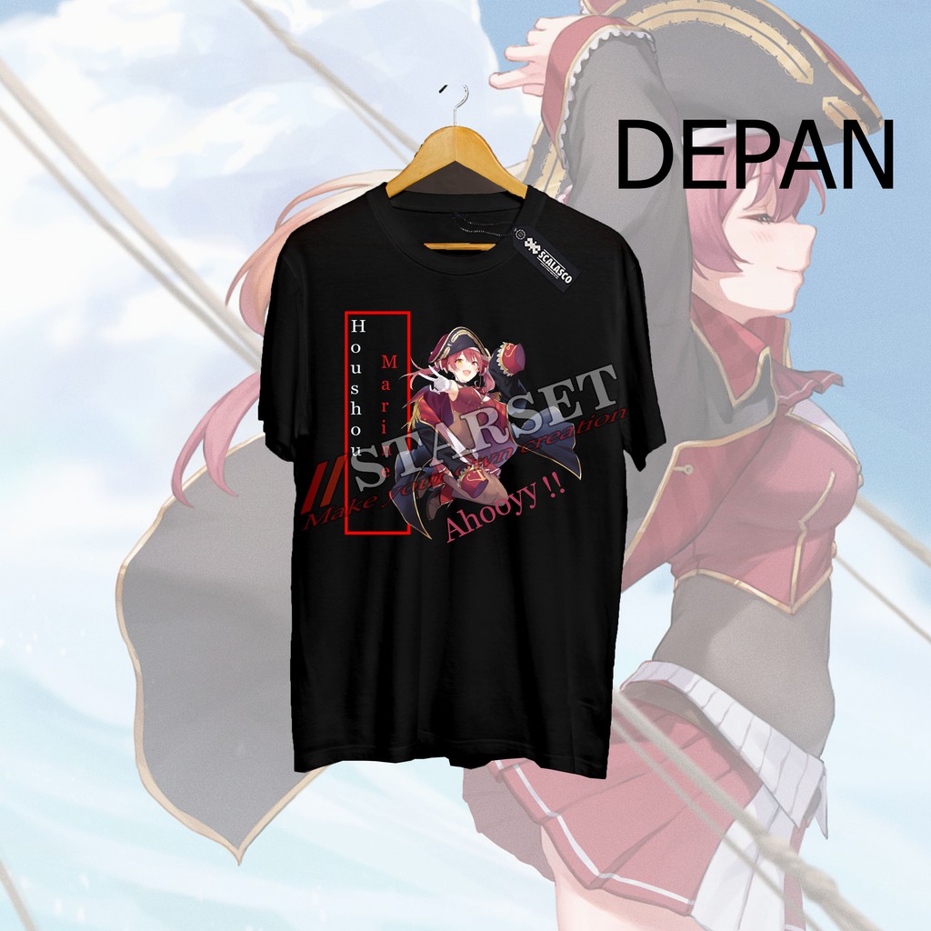 Jual Baju Kaos Tshirt Anime Hololive Houshou Marine 03 - Anime ...