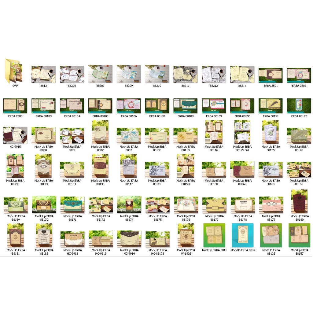 Jual Settingan Blangko Undangan ERBA Terbaru Format Cdr | Shopee Indonesia