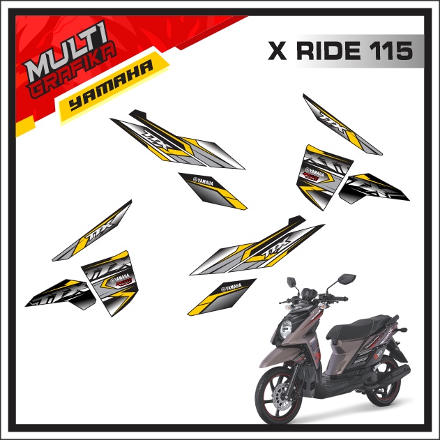 Jual stiker x ride Striping Decal XRIDE 115 Aksesoris Semi Full Yamaha ...