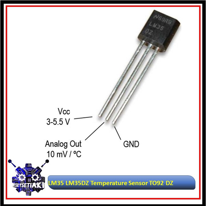 Jual LM35 LM 35 LM35DZ Temperature Sensor TO92 DZ Sensor Suhu Analog | Shopee Indonesia