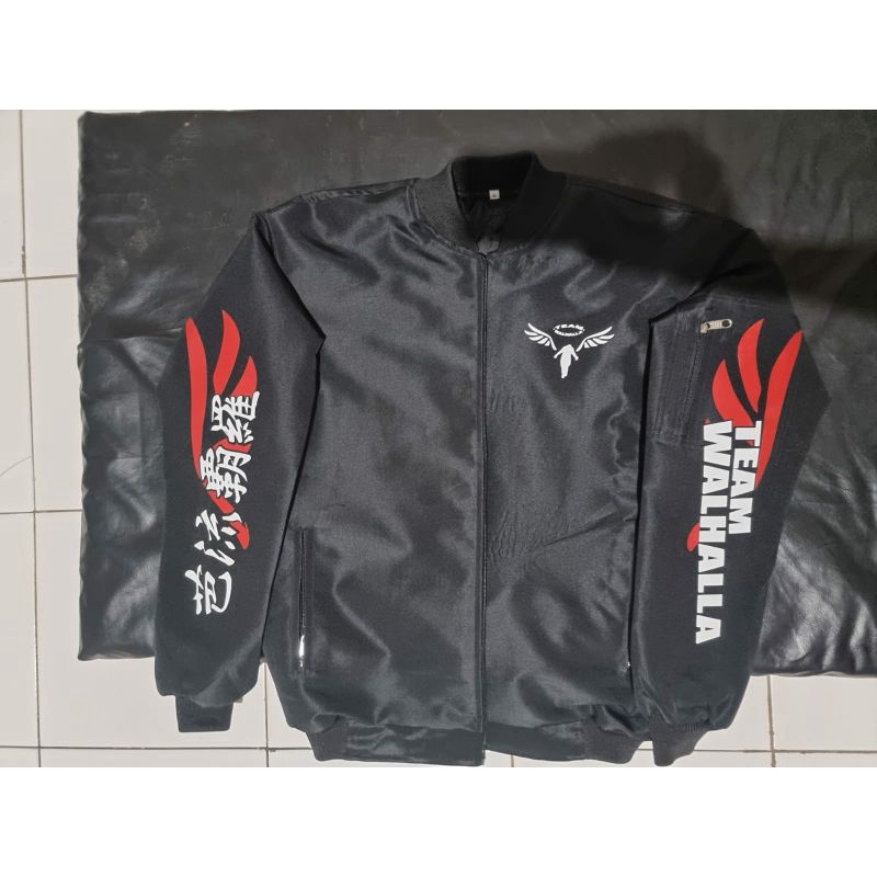 Jual REALPICK JAKET BOMBER DEWASA HITAM TOKYO REVENGERS VALHALLA ...