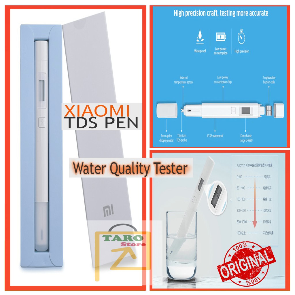 Jual TDS Meter Xiaomi Original - Water Quality Tester - Digital Sensor ...