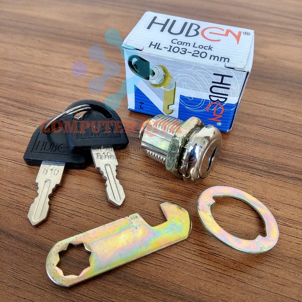 Jual Camlock HUBEN 25 mm - HL 103-25 kunci laci/lemari/cash drawer/Loker Kait | Shopee Indonesia