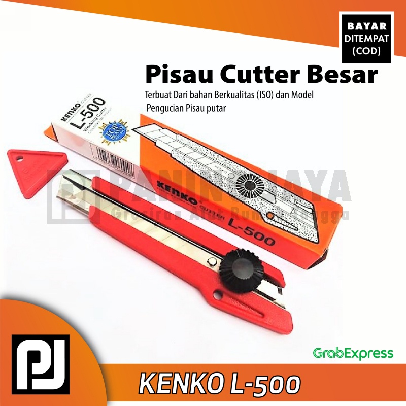 Jual KENKO L-500 Pisau Cutter Besar (Refill L-150) | Shopee Indonesia