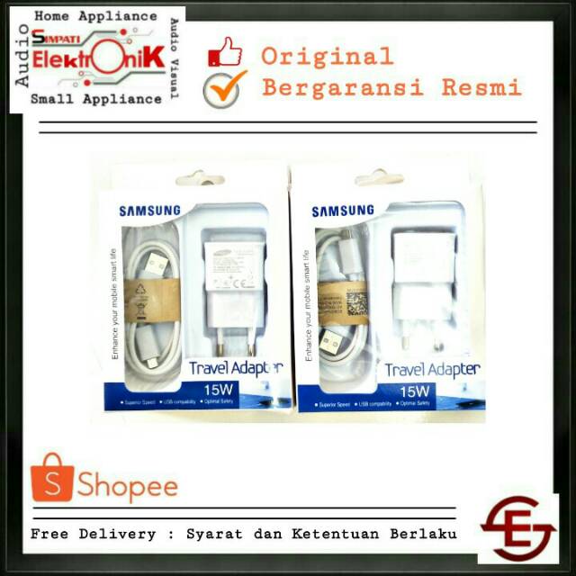 Jual TRAVEL ADAPTER SAMSUNG ANDROID UNIVERSAL 15 WATT | Shopee Indonesia