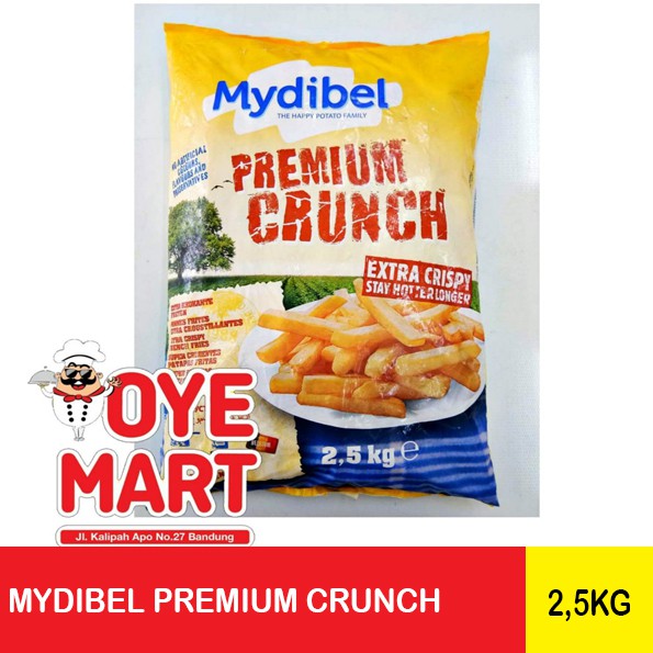 Jual MYDIBEL PREMIUM CRUNCH 2,5KG FRENCH FRIES BUTTER KENTANG GORENG ...