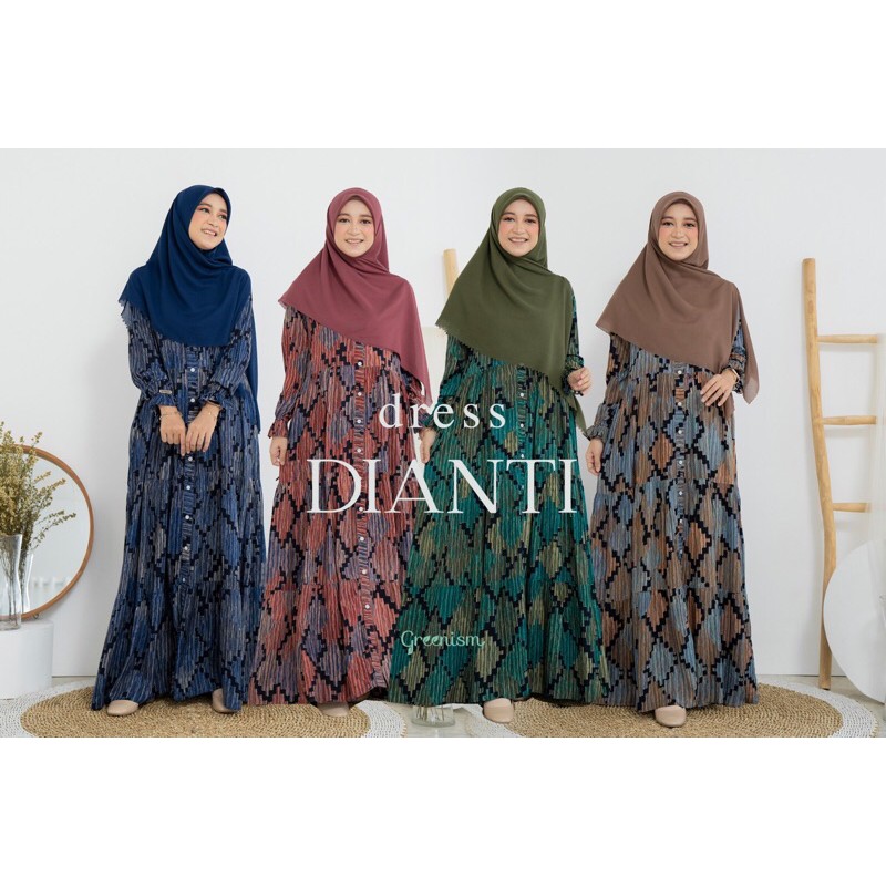 Jual Dianti Dress Original by Greenism | Shopee Indonesia