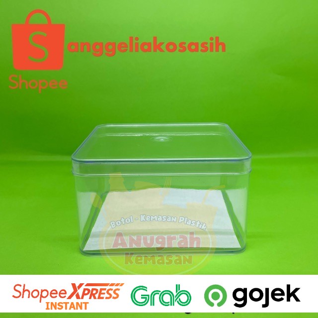 Jual KHUSUS INSTANT - Toples Kotak Kue Kering KOTAK 1/4 (isi 12 biji ...