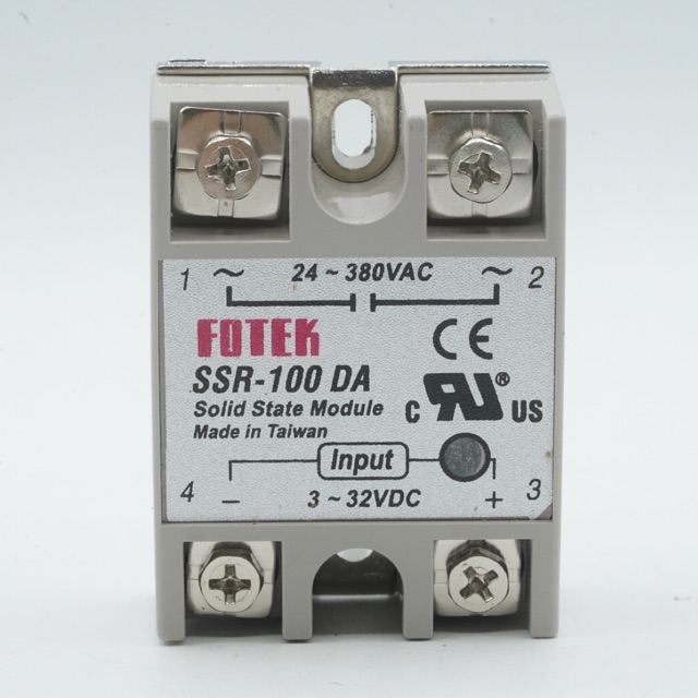 Jual FOTEK SSR-100DA SSR100DA 100A Single Phase Solid State Relay - DC Controlled AC 3-32VDC 24 ...