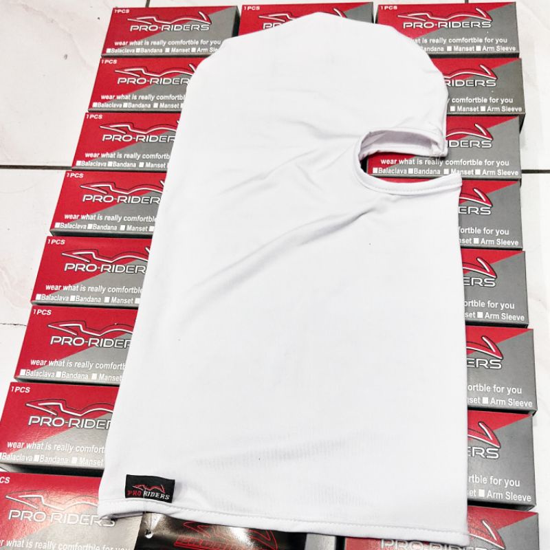 Jual Balaclava Pro Riders Putih | Masker Ninja Pro Riders | Shopee ...