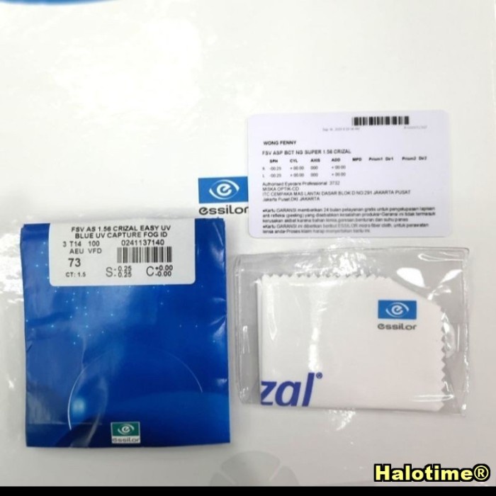 Jual lensa Esilor kacamata crizal blue cat / blueray crizal esilor ...