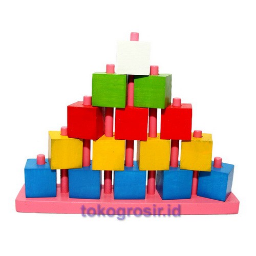 Jual Mainan Menara Piramid Balok | Shopee Indonesia