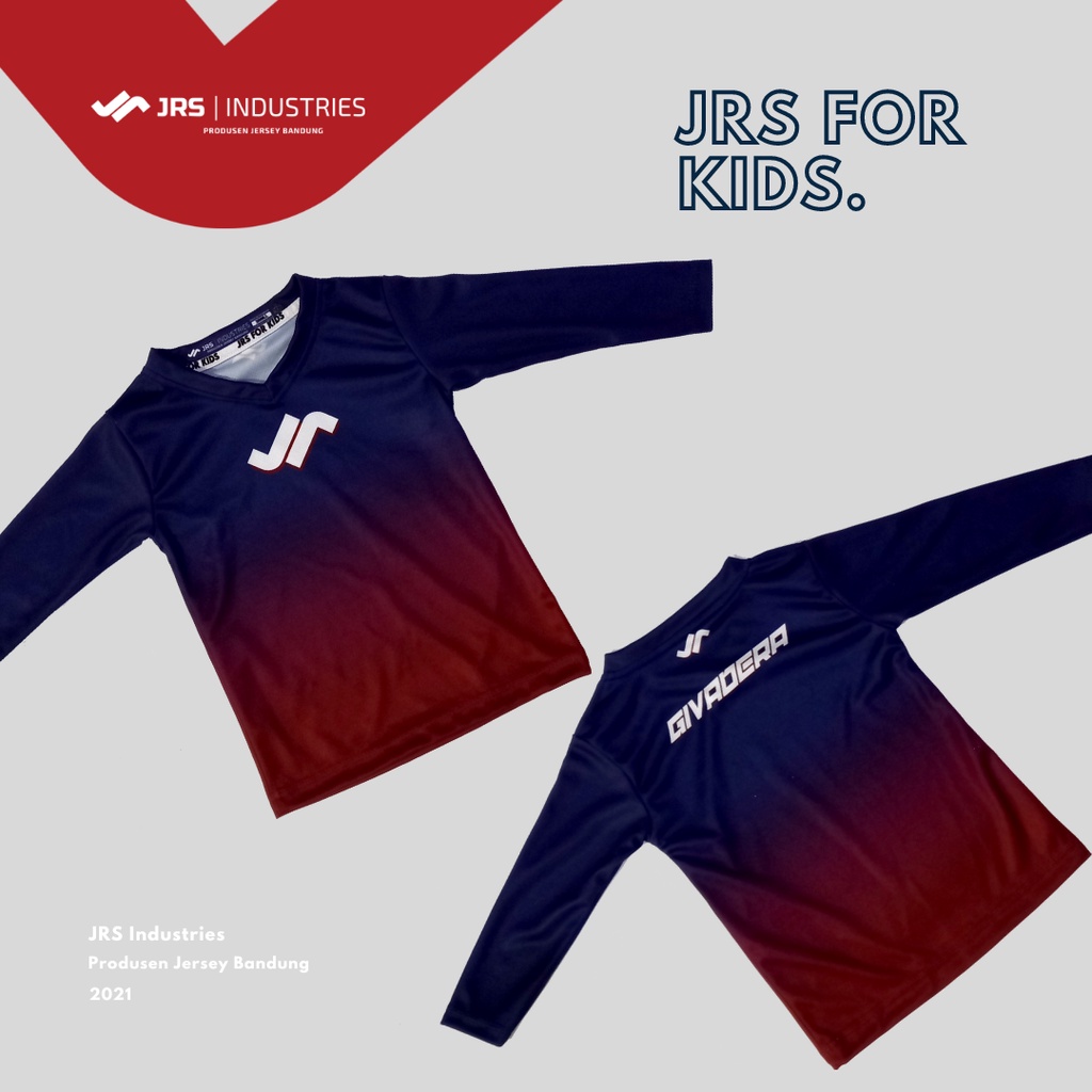 Jual JRS KIDS GRADASI NAVY MAROON / Jersey Custom Anak / Jersey Push ...