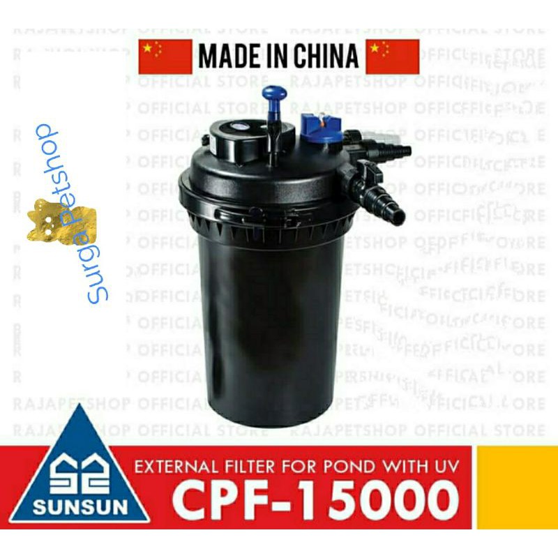 Jual SUNSUN CPF 15000 EXTERNAL FILTER AQUARIUM KOLAM IKAN WITH UV ...