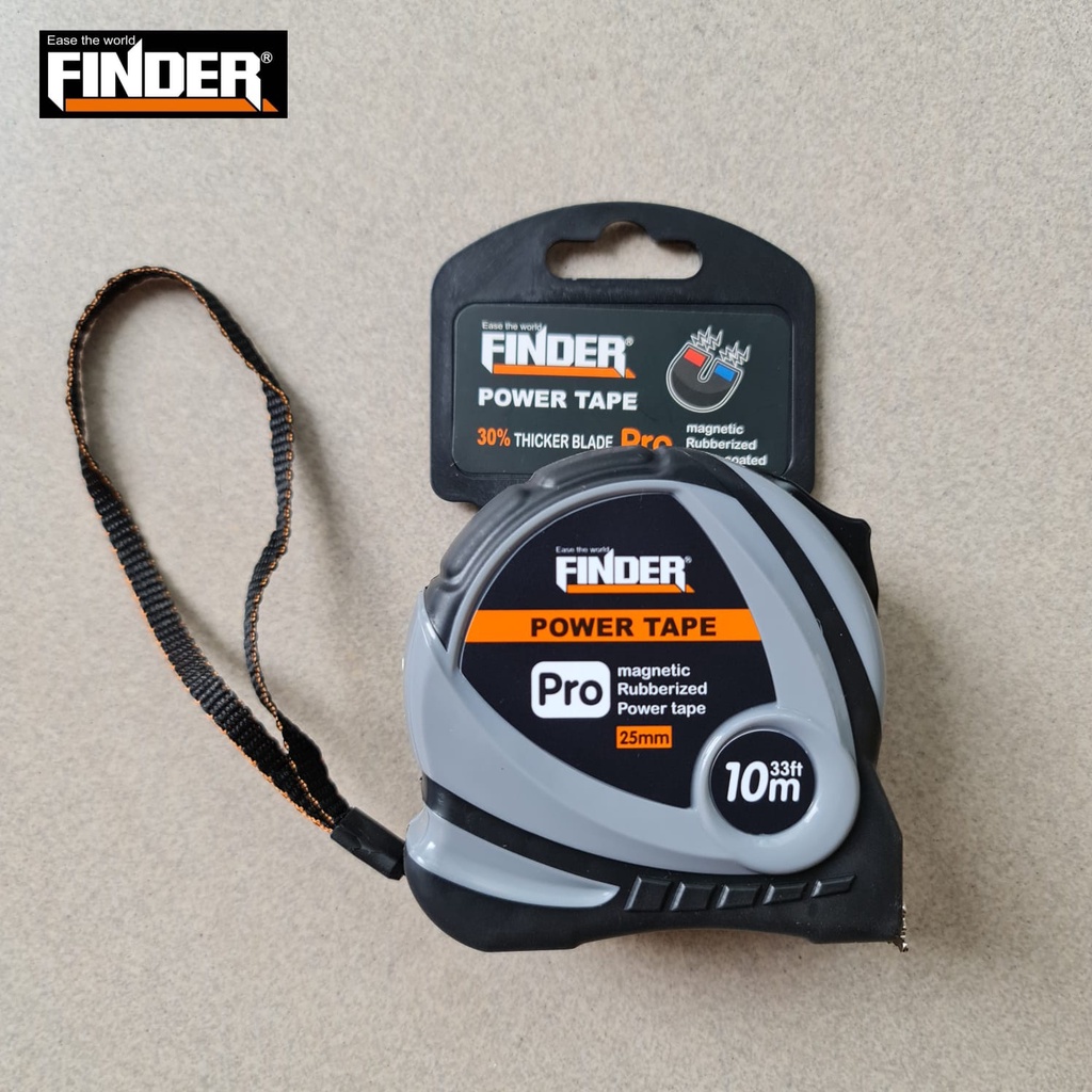 Jual Meteran Magnet 10 Meter FINDER (33 Feet x 25 MM) | Shopee Indonesia
