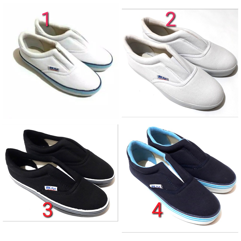 Jual Sepatu Kanvas PX Style 128/Sepatu Slip On Kanvas | Shopee Indonesia