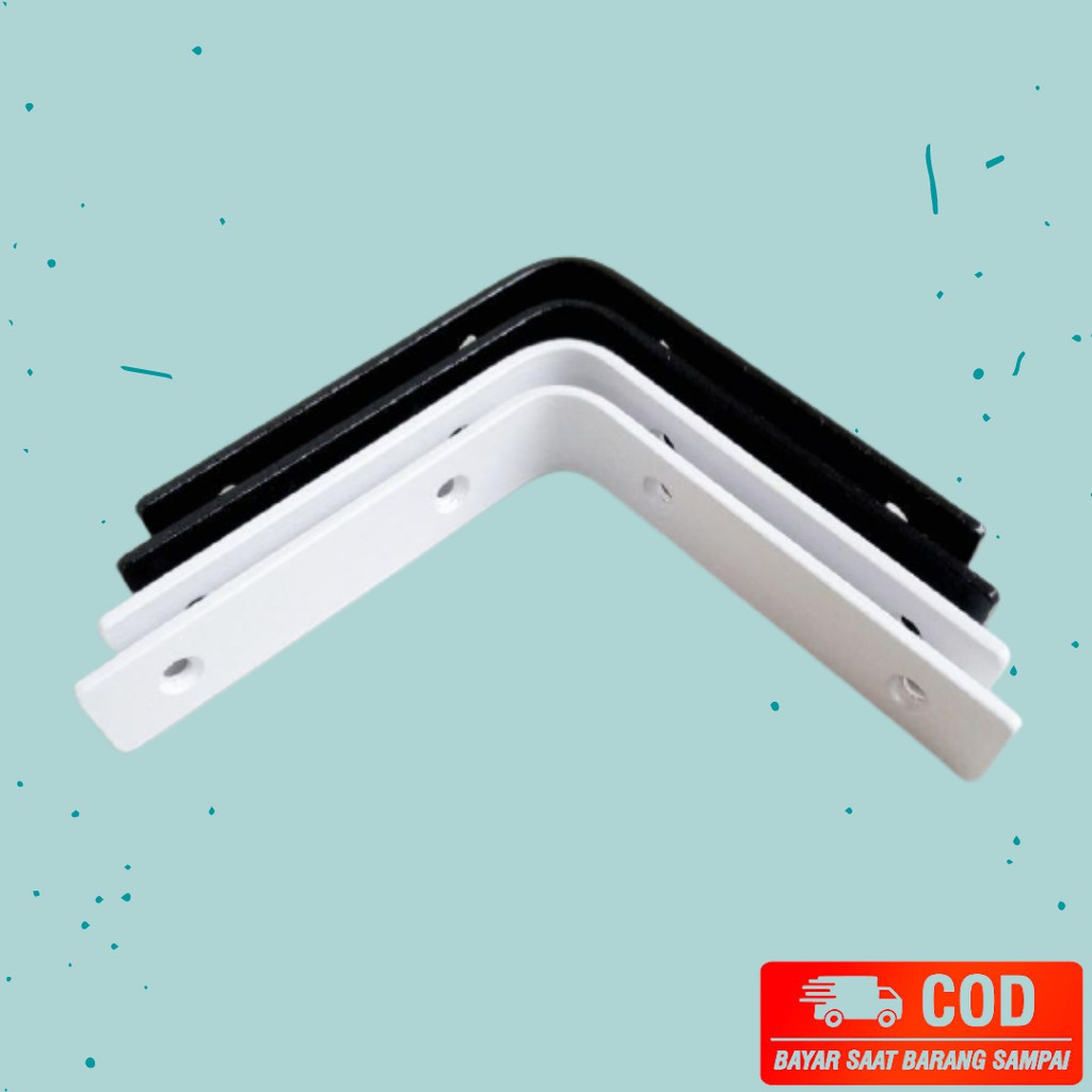 Jual Besi Siku Penopang Papan Bracket / Braket Plat Hambalan Rak ...