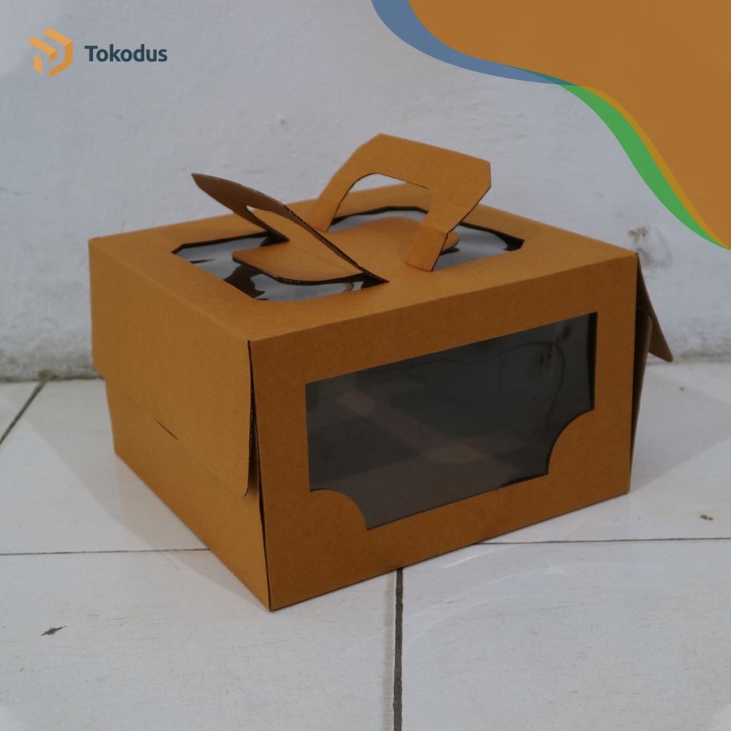 Jual Kardus kue/Dus Bolu/Box Kue Tart 26x26x15cm Box Jinjing - Tokodus ...