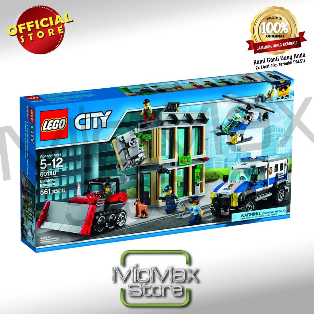 Jual Lego City 60140 Bulldozer Break In | Shopee Indonesia