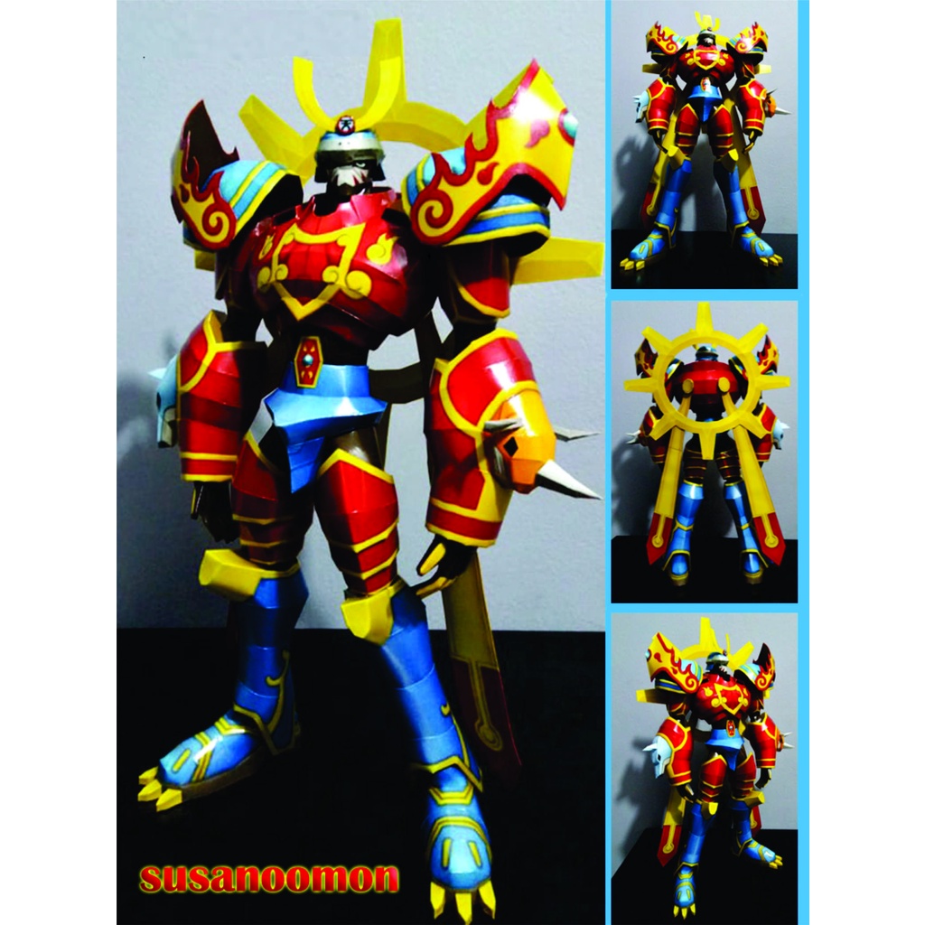 Jual DIY Papercraft Lembar Pola Figure Digimon Susanoomon 50cm | Shopee ...