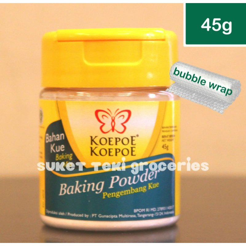Jual Koepoe Koepoe Baking Powder 45gr Kemasan Botol READY | Shopee ...