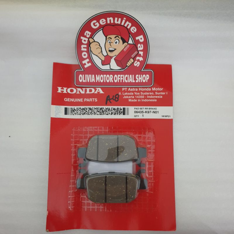 Jual PAD SET RR BRAKE KAMPAS REM BELAKANG PCX 150160 ADV 150 ABS CBS ...