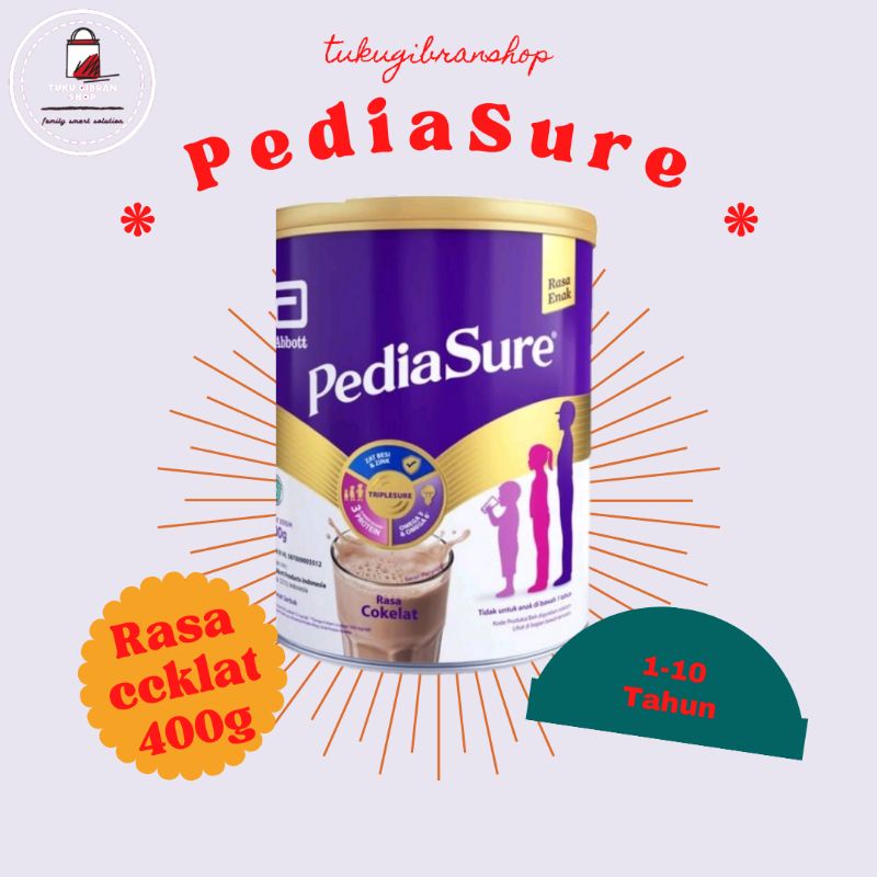 Jual Pediasure Coklat 400 g (1-10 tahun) Susu Formula Pertumbuhan Anak - Kids Formula | Shopee ...
