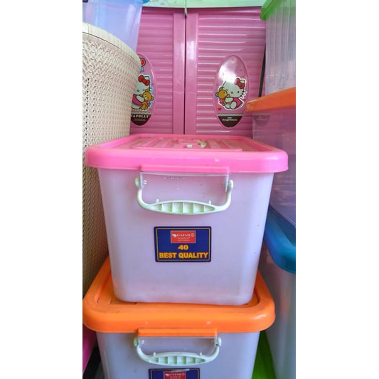 Jual BOX CONTAINER / CONTAINER SERBAGUNA 1315 (40L) - GAJAH PLASTIK | Shopee Indonesia