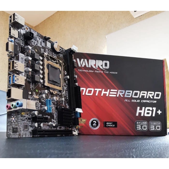 Jual MOTHERBOARD VARRO H61 PLUS H61+ MAINBOARD SOCKET 1155 INTEL LGA ...