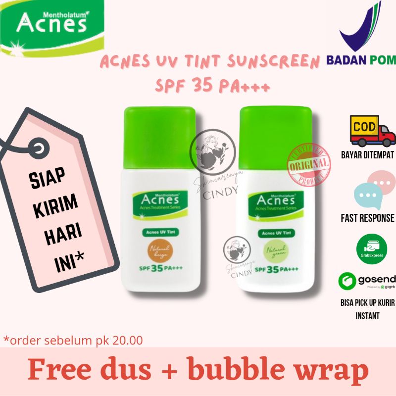 Jual Acnes UV Tint Natural Green Beige Suncreen SPF 35 PA+++ ORIGINAL ...