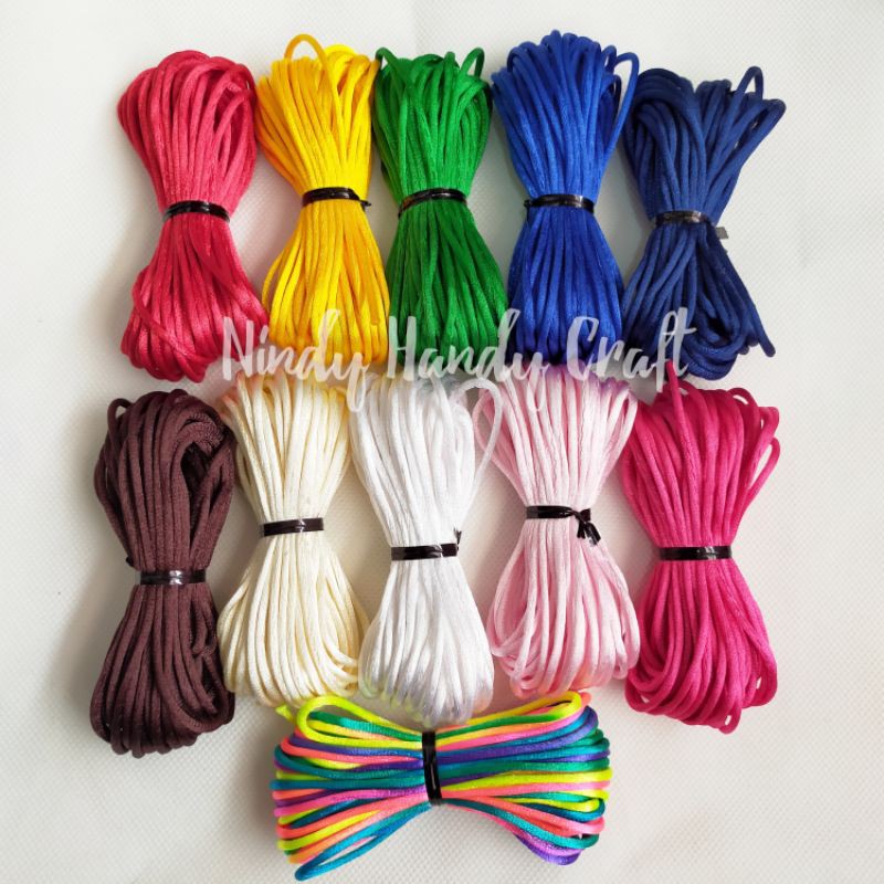 Jual 10m Tali Satin 2mm - Tali Cina Cut - Tali Satin China Cut 2mm ...