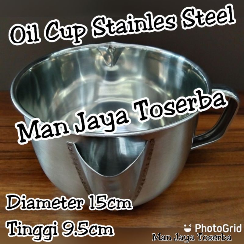 Jual Oil Cup Stainless steel / Gelas Stainles Steel | Shopee Indonesia