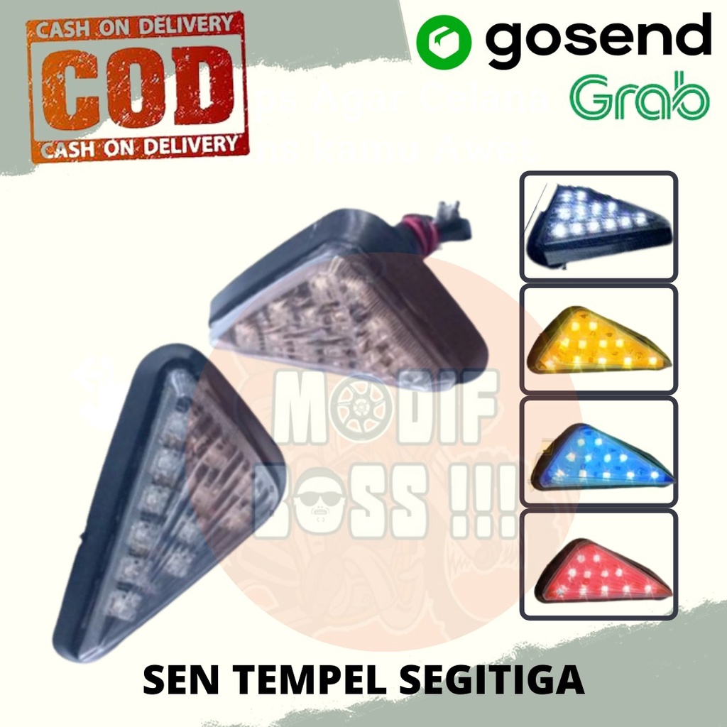 Jual Lampu Sen Tempel Segitiga LED Universal Buat R15 V3/Cbr150r ...