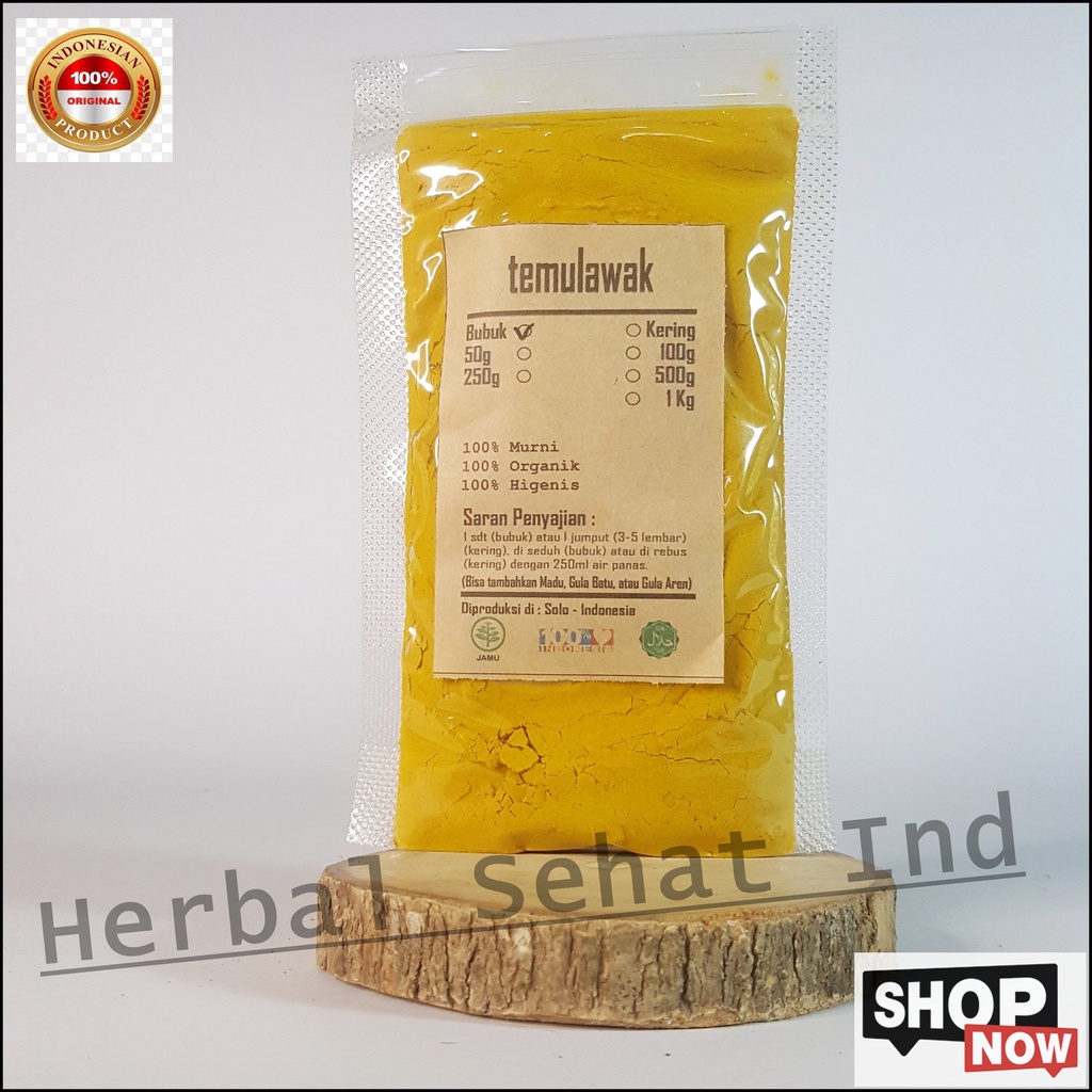 Jual TEMULAWAK BUBUK 100 GRAM - Curcuma Zanthorrhiza - REMPAH | Shopee ...