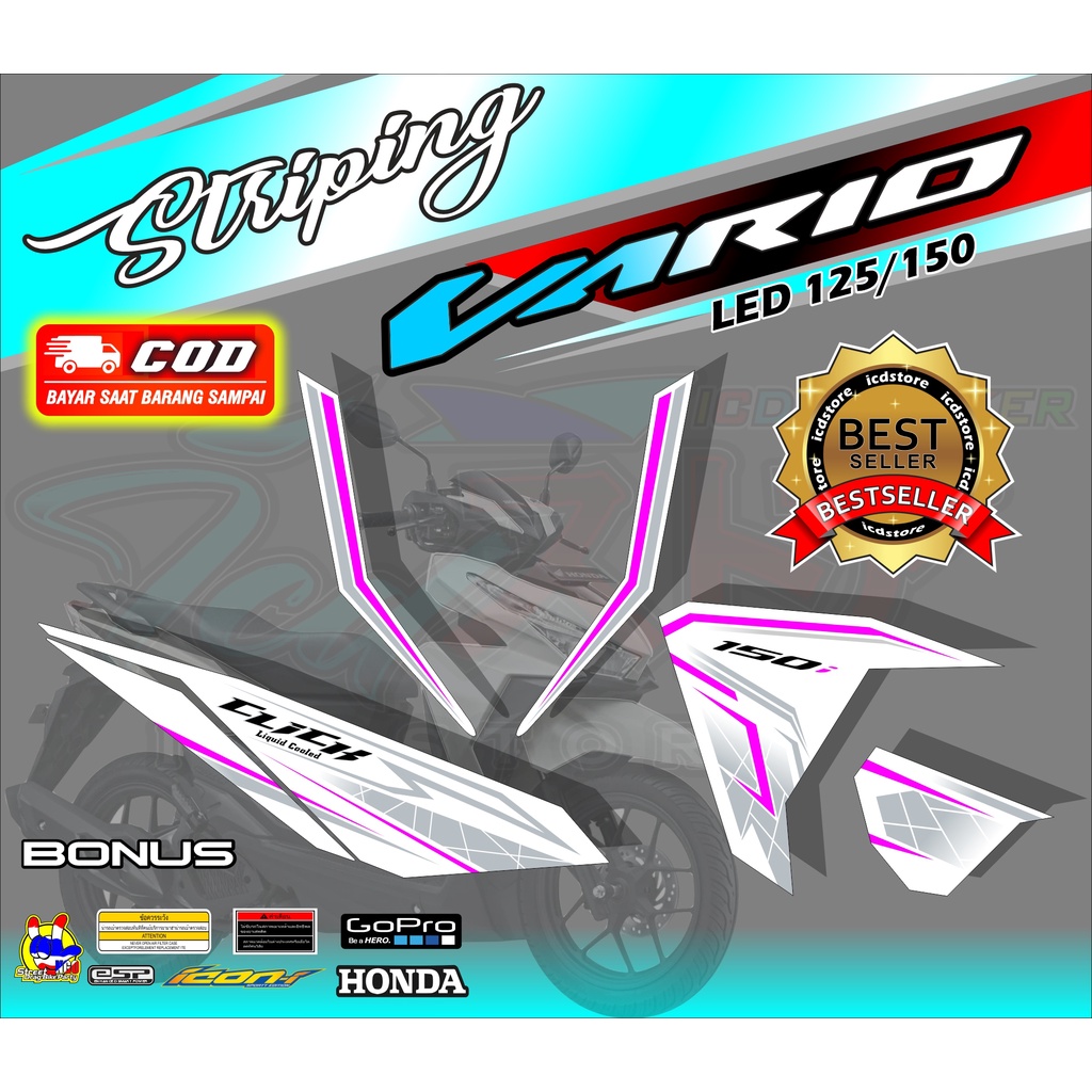 Jual STIKER VARIO LED 125 150 / STIKER VARIASI 2022 / ICDSTORE ...