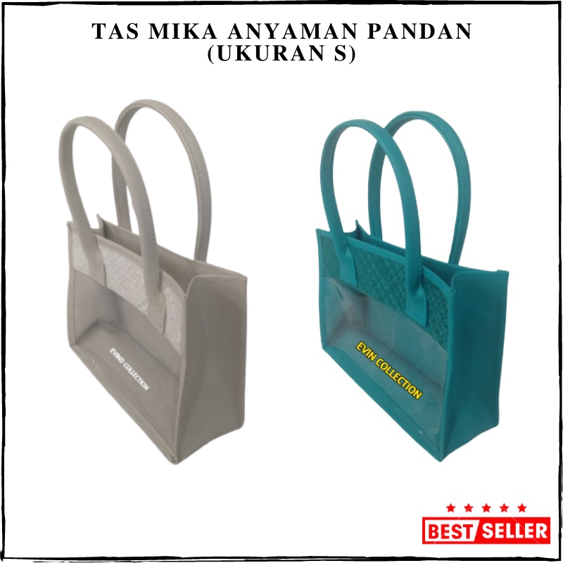 Jual Tas Mika Anyaman Pandan (Ukuran S) Tas Hampers Tas Parcel Anyaman ...